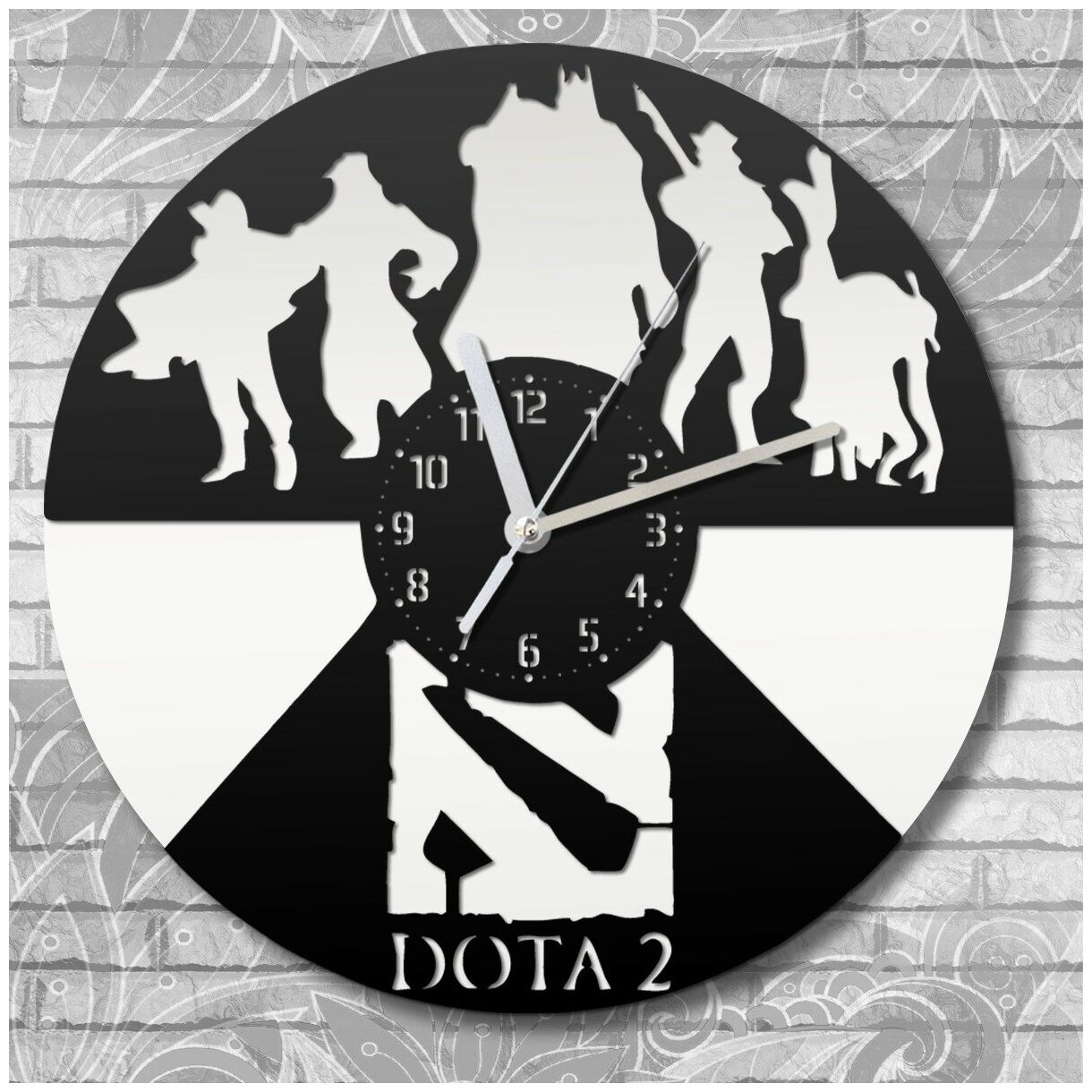 Настенные часы деревянные бесшумные игры дота 2 dota 2 - 458