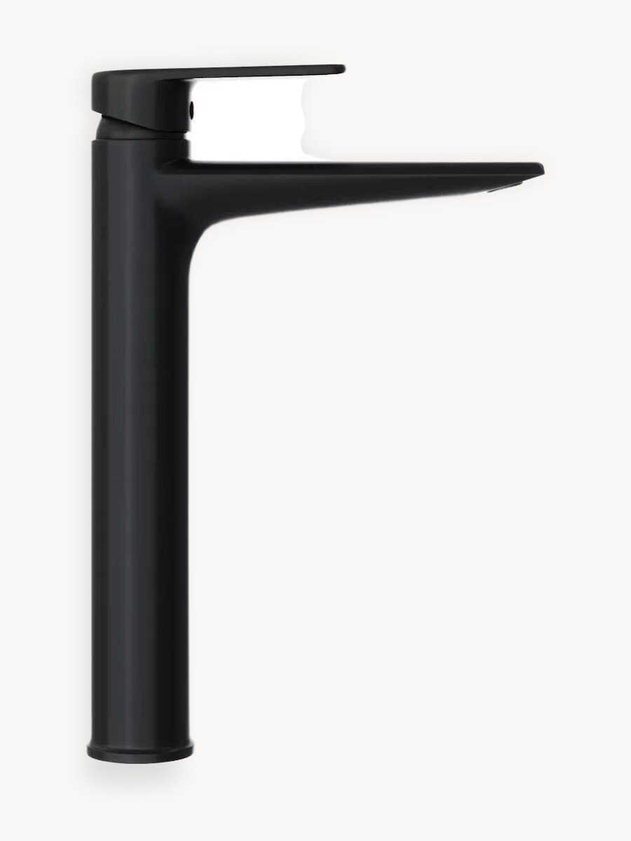 Смеситель для раковины высокий черный матовый Teymi Kati T10218