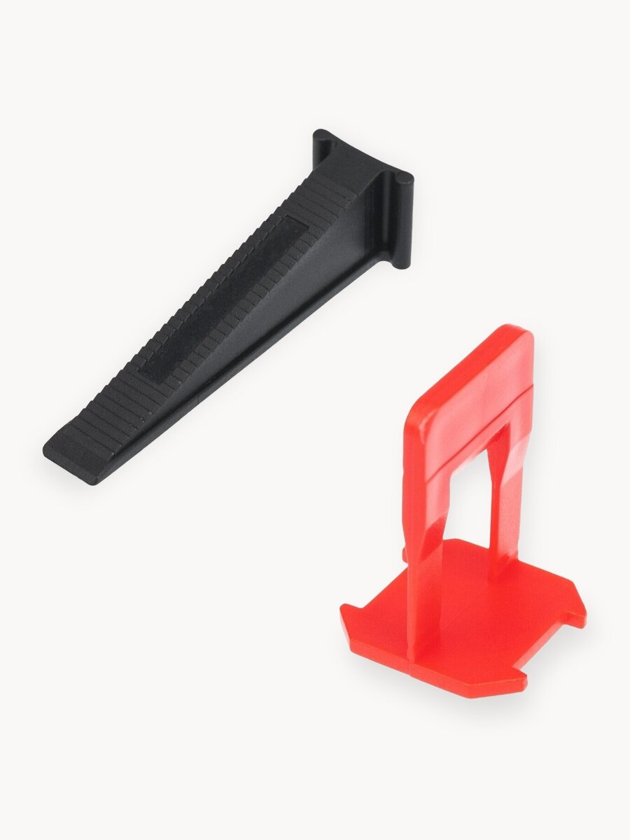 Система выравнивания плитки REXANT зажимы и клинья, 40/40 шт