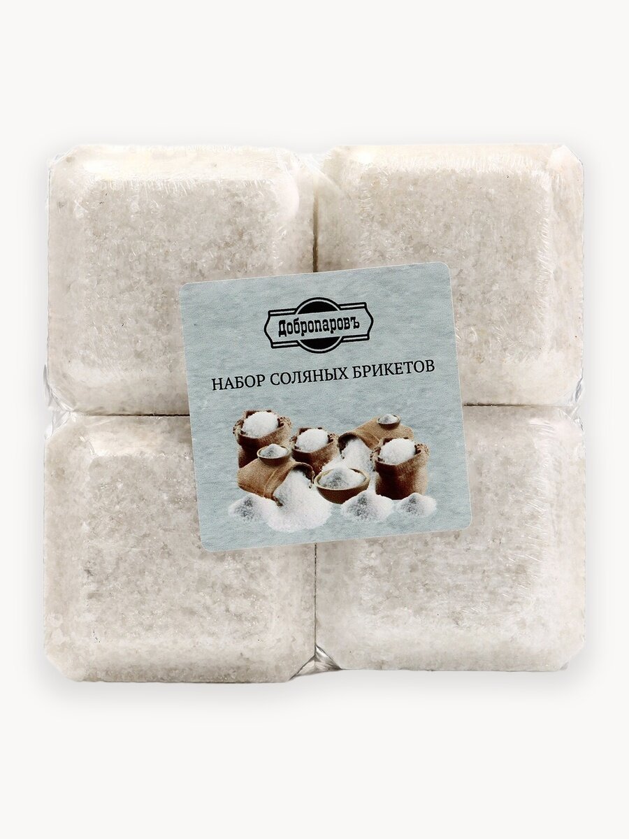 Соляной брикет набор 4 шт "Лаванда, шалфей, мелисса, ромашка" по 200 г