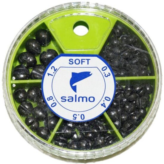 Грузила Salmo дробь SOFT мягк. 5 секц. 0.3-1,2г 60г набор 1