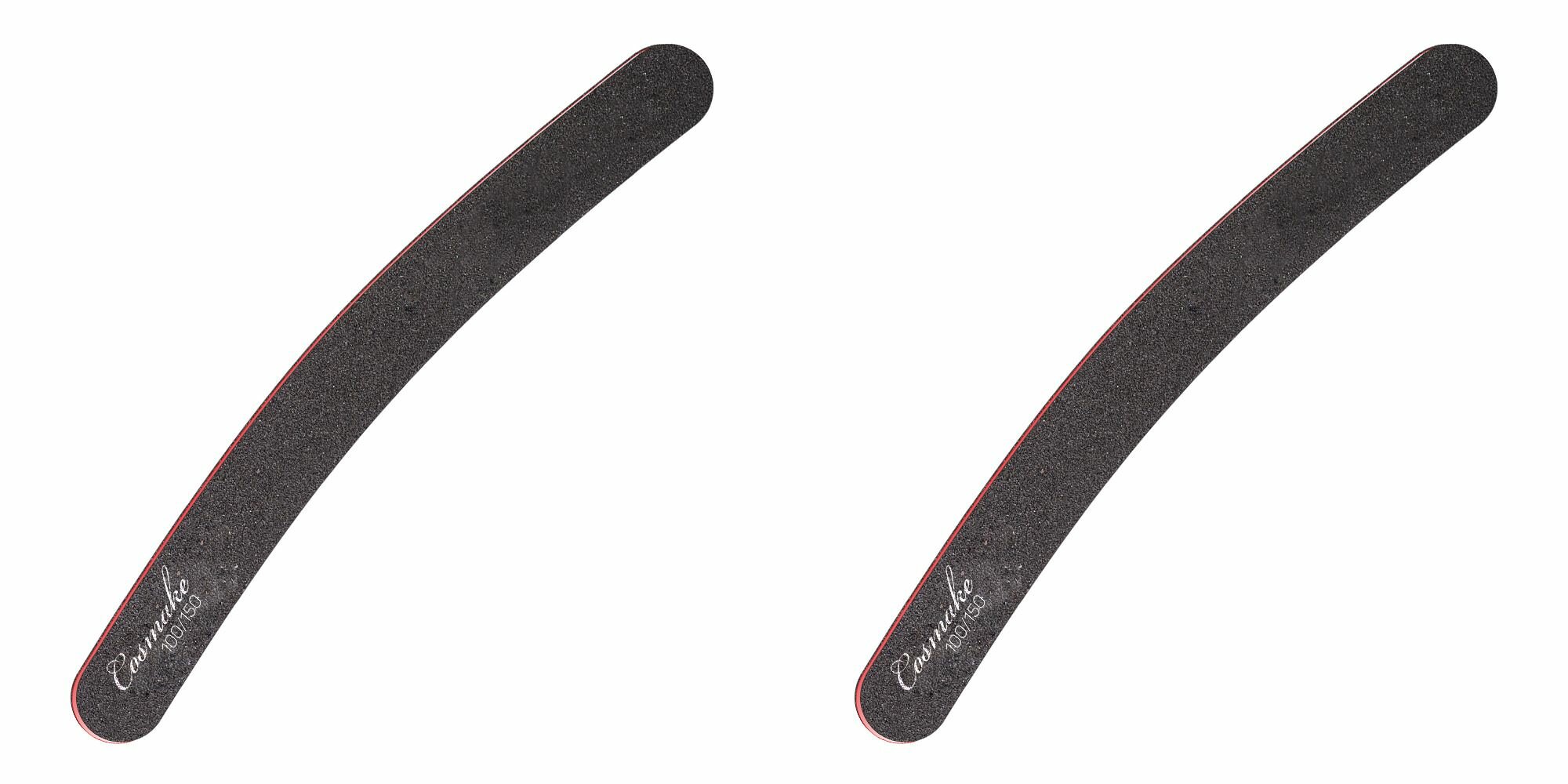 Cosmake Пилка маник бумеранг 100/150 черная NF-15, 2 шт