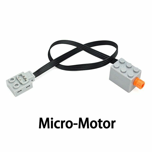 Микромотор для конструктора, 9V 2x2, серый, совместим с LEGO — фото 1