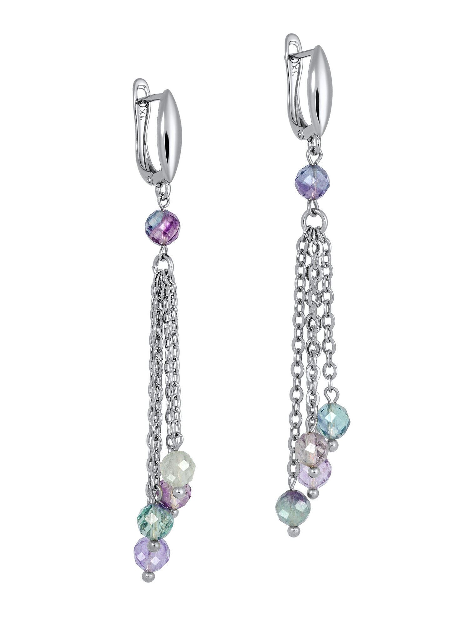 Серьги, флюорит