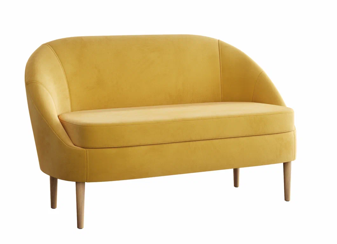 Диван Сильва Комо Модель 005 Велюр Ультра мустард Размеры: Высота 860мм Глубина 775мм Ширина 1445мм