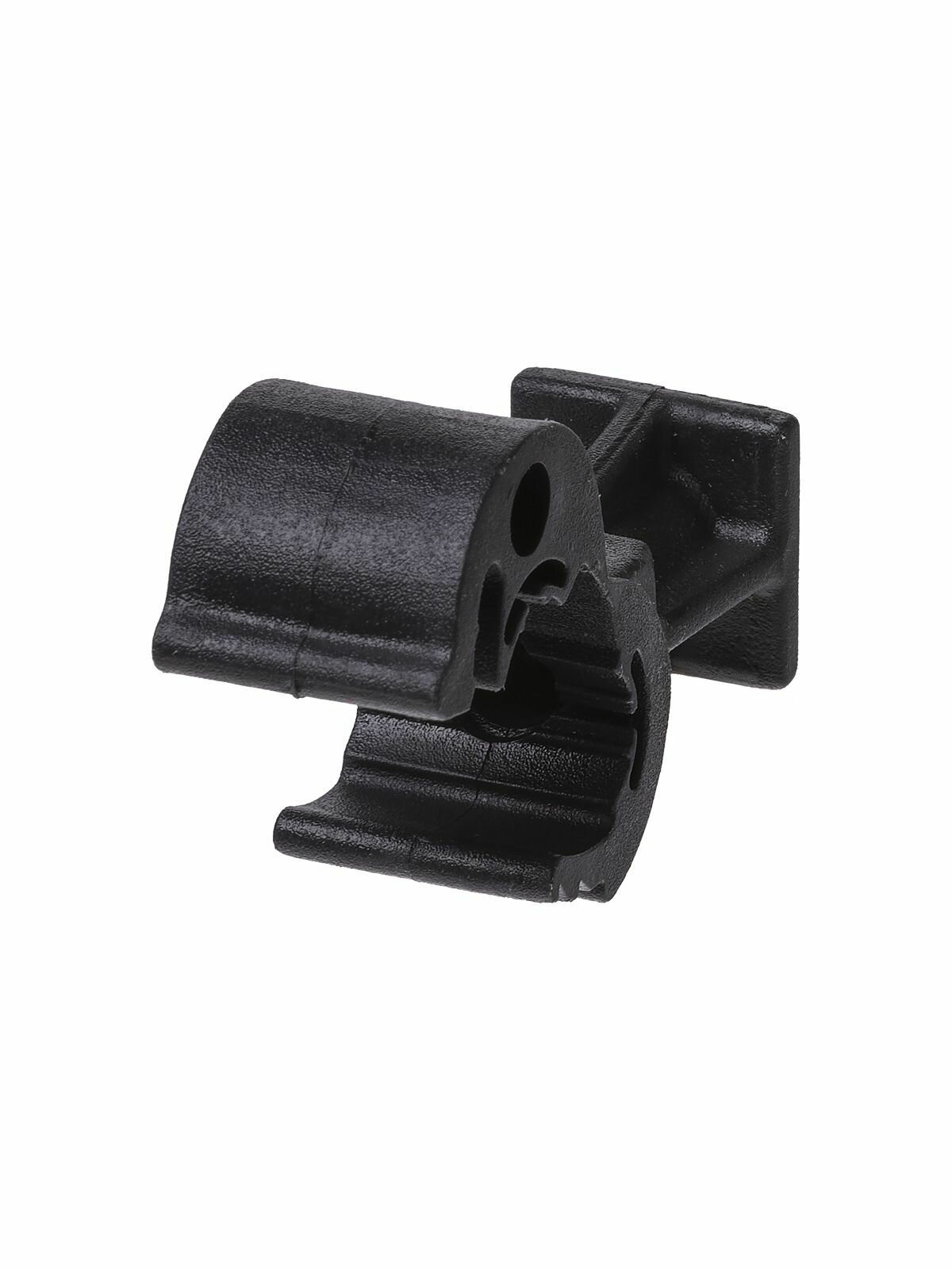 Держатель для гор. и верт. поверхностей, полимер. фикс. с защелкой для прута 8-10 мм, выс.25 мм TDM