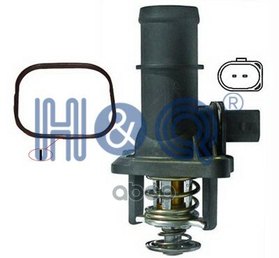 Термостат Volkswagen Golf (97-), Bora (98-), Audi A3 (96-), Seat Leon (05-), Skoda Octavia (00-) H&Q арт. 5010AU109