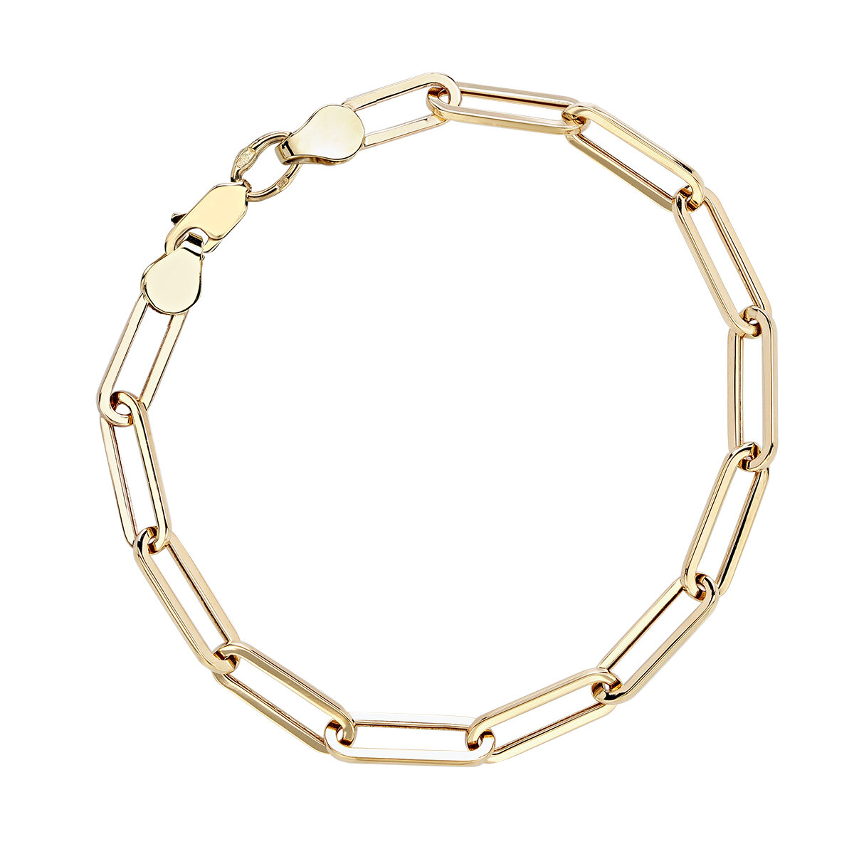 Браслет, желтое золото, 585 проба