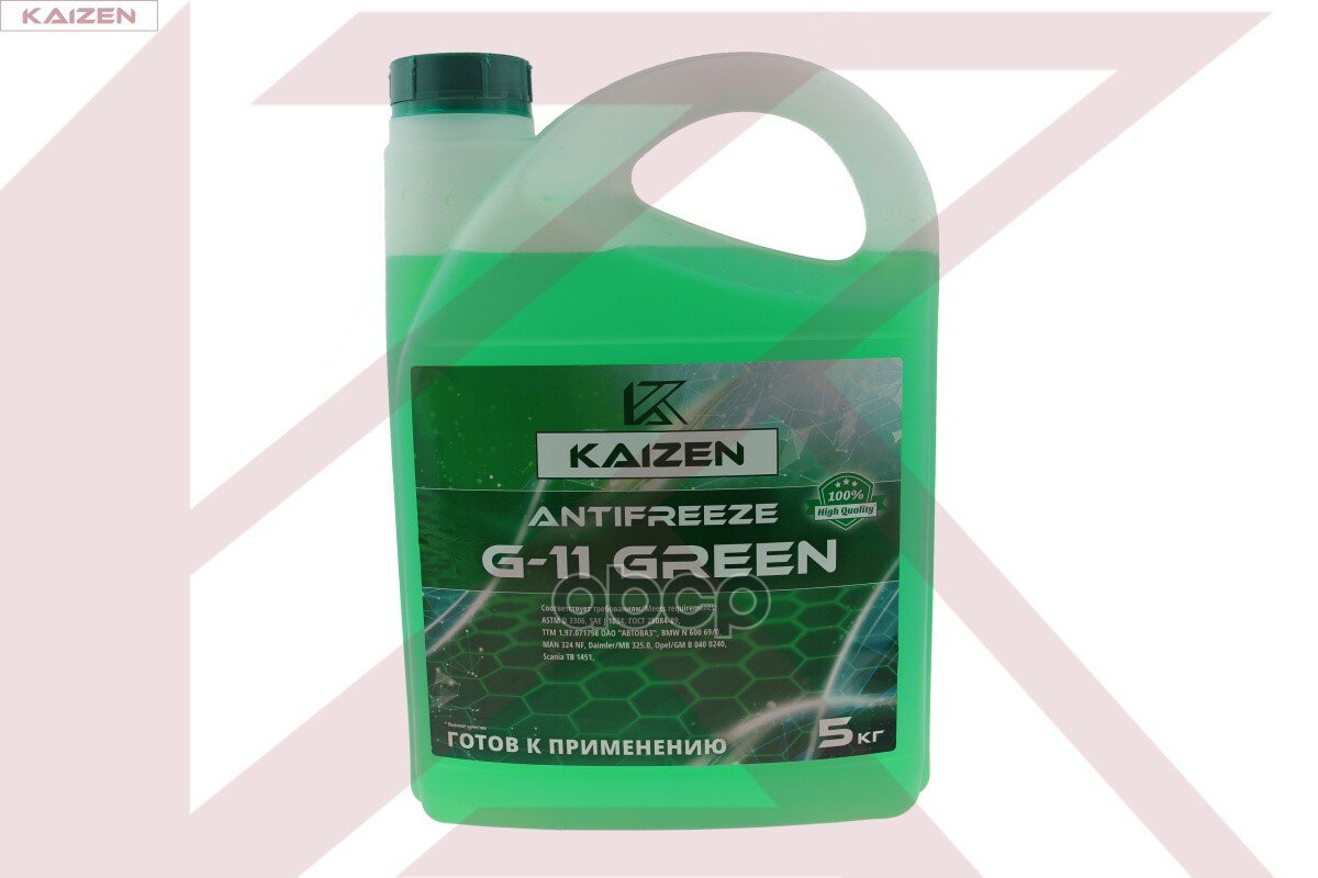 Антифриз Зеленый G11 KAIZEN арт. AFG1005