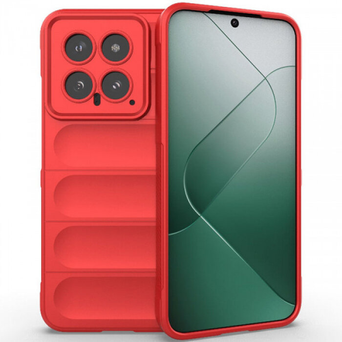 Flex Silicone Противоударный чехол для Xiaomi Mi 14 с защитой камеры и микрофиброй