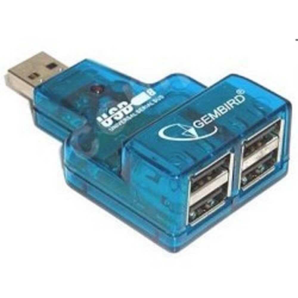 USB-хаб (концентратор) Gembird UHB-CN224 Mini, портов - 4