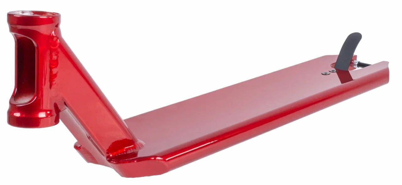 Дека для самоката Provokator 47x12cm red, Tech Team, комплектующая для ремонта и тюнинга трюкового самоката