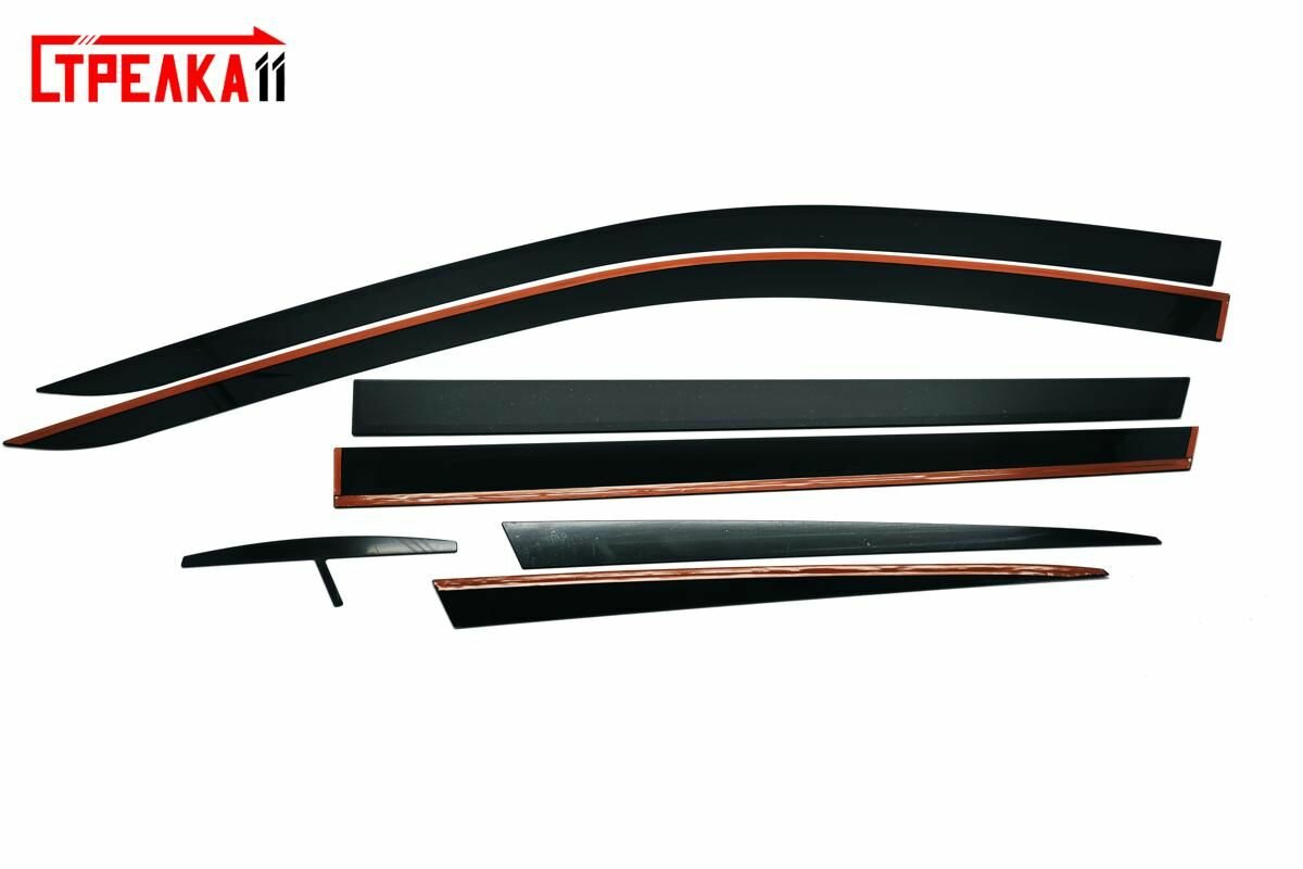 LADA GRANTA CROSS 2018-н. в. - 2D Дефлекторы окон черные