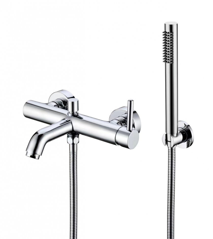 Смеситель Grocenberg GB8099, латунь, S-эксцентрики, хромированный, для ванны