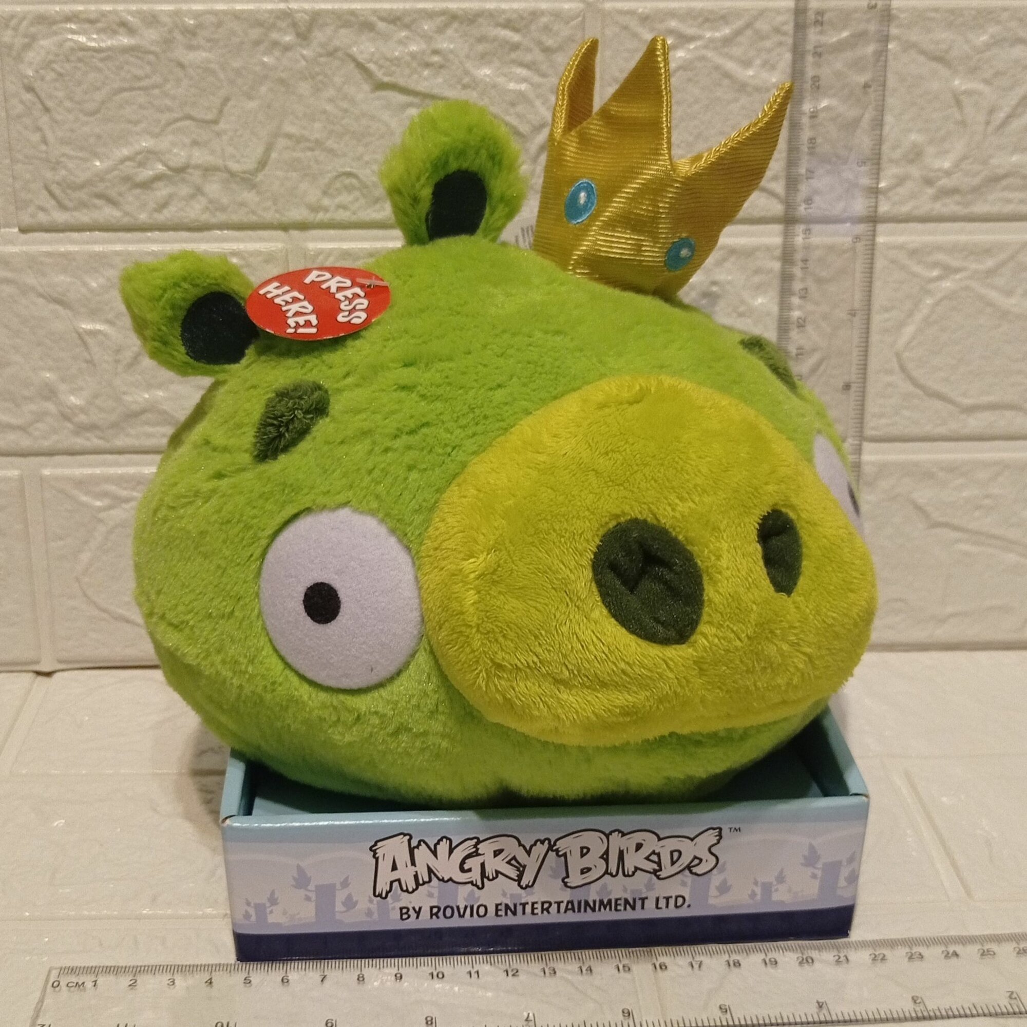 Angry Birds король свин мягкая игрушка Энгри бердс свин с короной