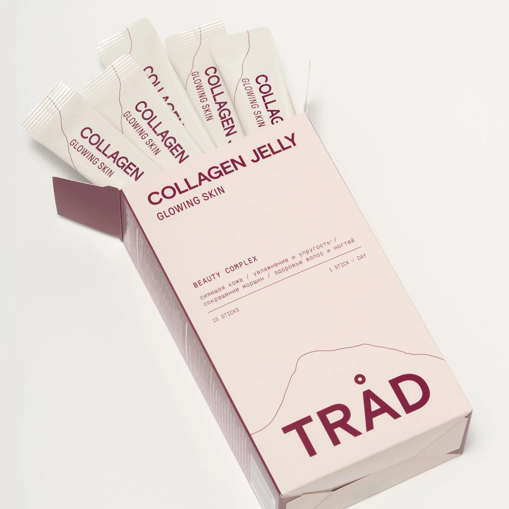 TRAD Коллагеновое желе с гиалуроновой кислотой и экстрактом ягод, 15 стиков