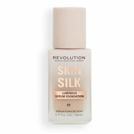 Тональная основа для лица Makeup Revolution Skin Silk Serum Foundation, тон F7