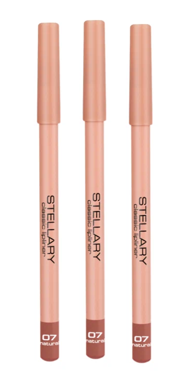 Карандаш для губ Stellary Lipliner, тон 07 Natural, 1,35 г 3 шт