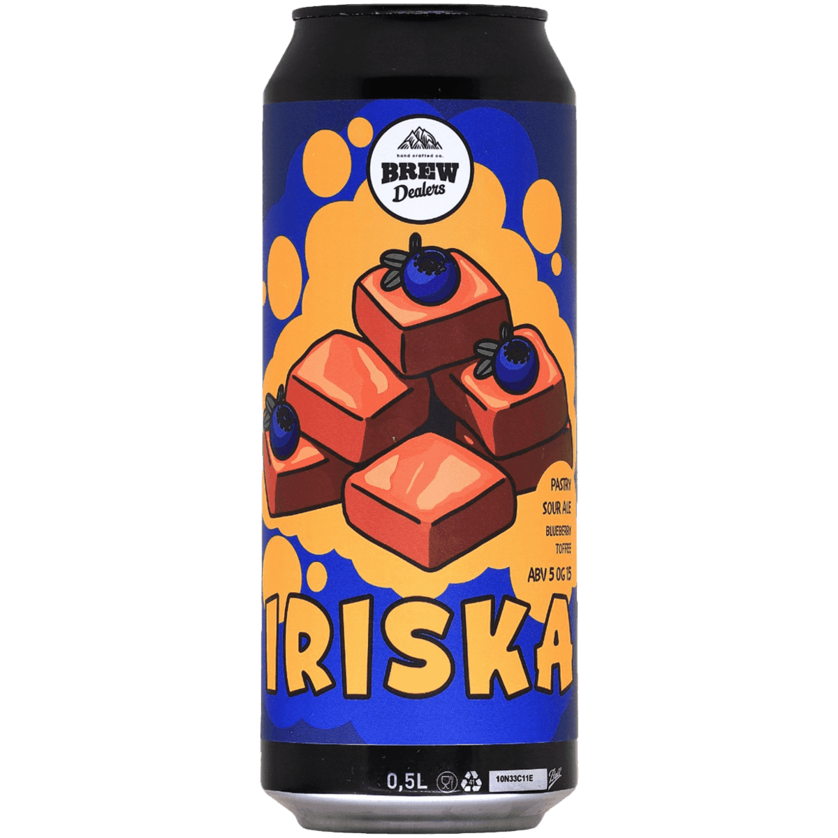 Пивной напиток Brew Dealers Iriska, светлый саур эль, 0,5 л, ж/б