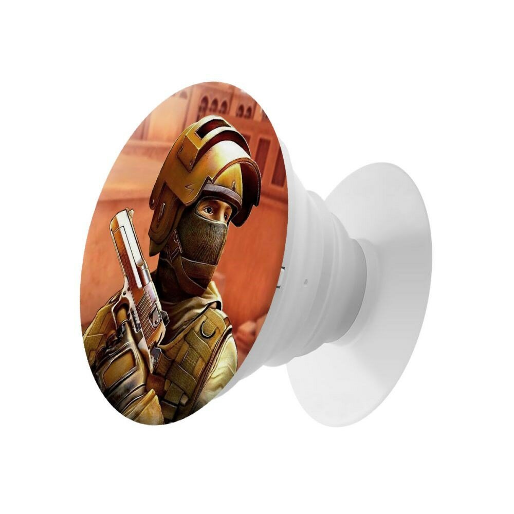 Пластмассовый держатель Krutoff для телефона Попсокет Cтандофф 2 (Standoff 2) - Спец