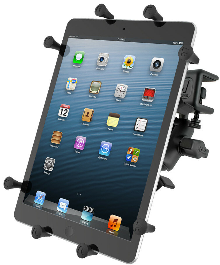 Крепление RAM для 10" планшетов на торец стекла, муфта 60, шары 25 мм (1") (RAM-B-177-UN9U)