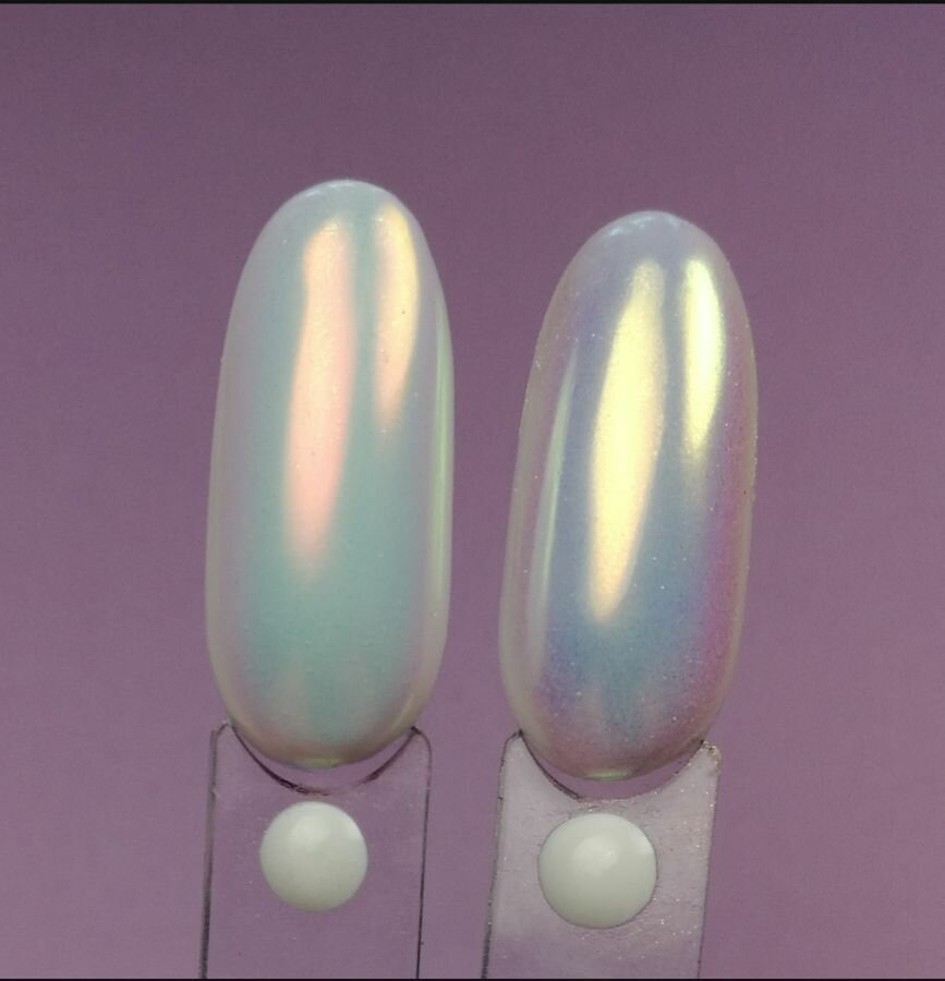 Втирка пигмент "Единорог", для ногтей, маникюра, комплект из 2 оттенков