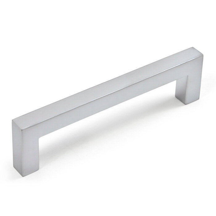 Ручка мебельная скоба `SANBERG` металл м/о 128 Квадро (хром матовый)