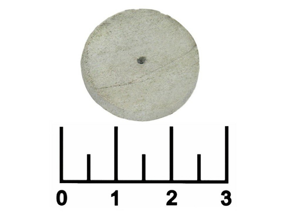 Диск шлифовальный белый 22*3мм (резина пемзовая)