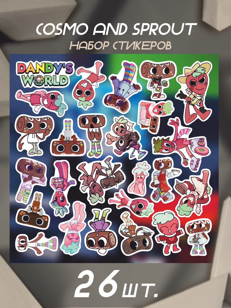 Наклейки на телефон стикеры Cosmo and Sprout