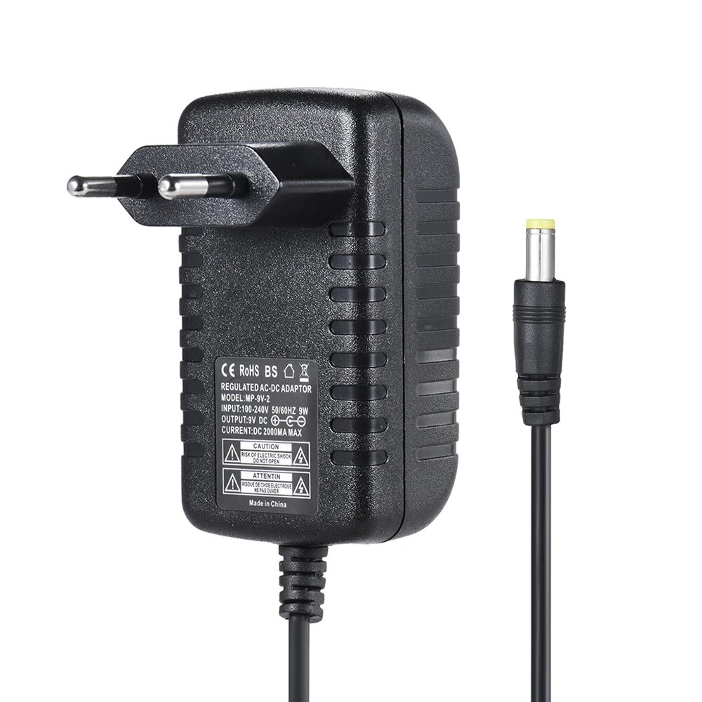 Moskyaudio Адаптер питания для гитарных педалей 9V 2A EU Plug