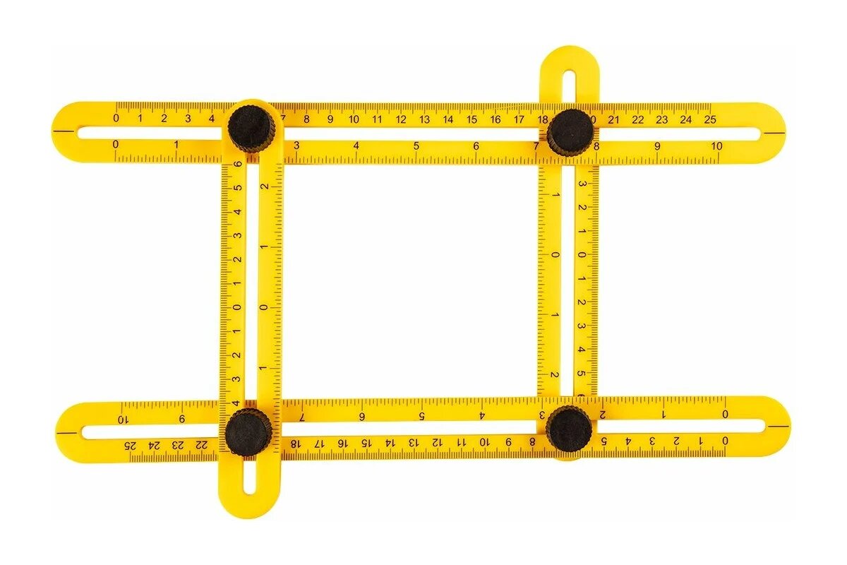 TOPEX Угольник 16B476 квадратный инструмент 90° 45° для черчения и разметки