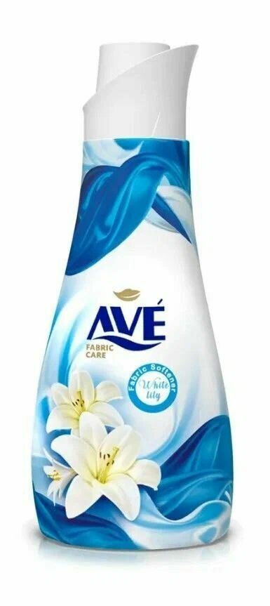 Кондиционер для стирки белья AVE белая лилия, мягкие духи, 1 литр