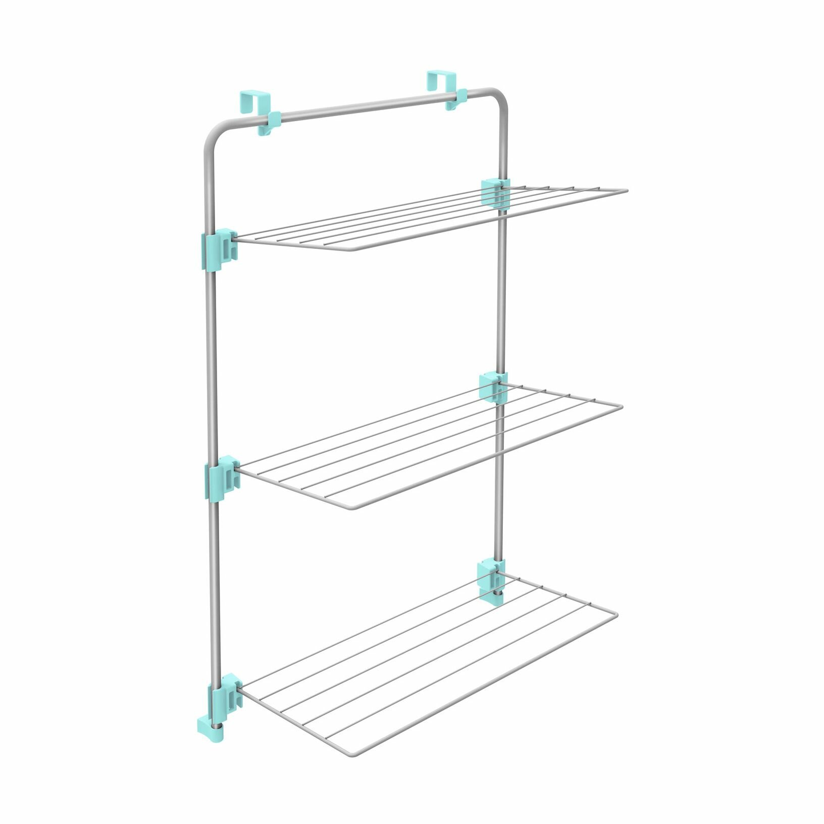 Сушилка для белья навесная Ника, Nika СБН1/С, складная, сушильное полотно 11 м, серая