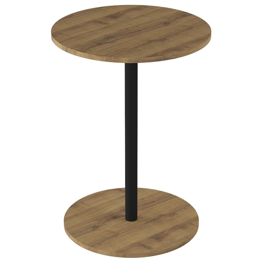 МБЛ Стол журнальный Кат дуб вотан/черный дуб вотан/черный