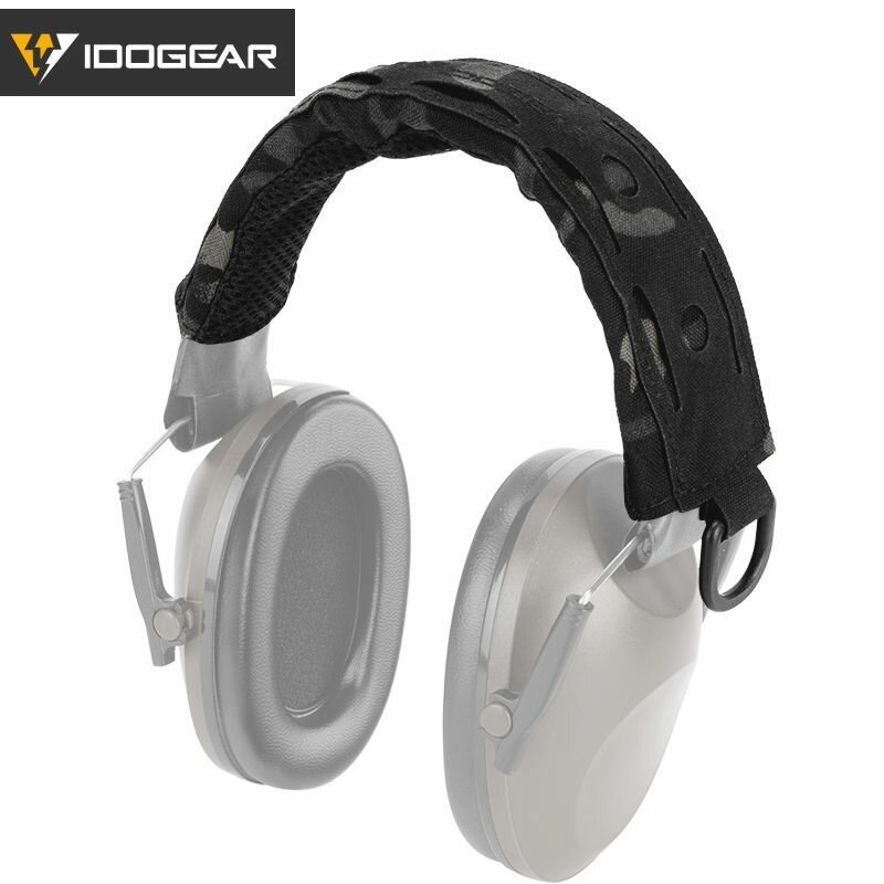 Подсумок IDOGEAR Чехол для тактической гарнитуры с D-образной пряжкой MOLLE Универсальный камуфляж из прочной ткани 3948