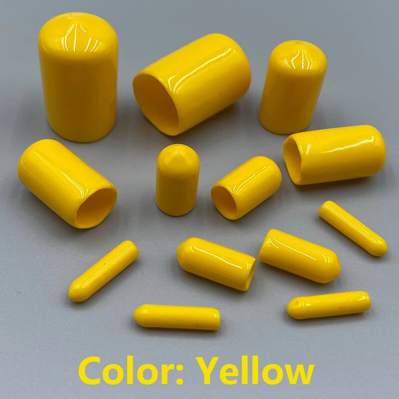 Резиновая крышка Защитная втулка Торцевые заглушки Силиконовые заглушки Пластиковая заглушка Черный Красный Белый Прозрачный Синий Желтый Зеленый Размер 1,3-90 мм