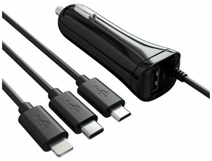 Зарядное устройство 4в1 TypeC+ iP+ microUSB, CH-U4-4