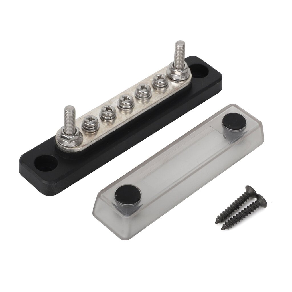 5 Клеммный Блок Клемм Шинопровода 100A 48V Латунные Проволочные Винтовые Клеммы для Автомобильного Блока Распределения Электроэнергии Морских Лодок