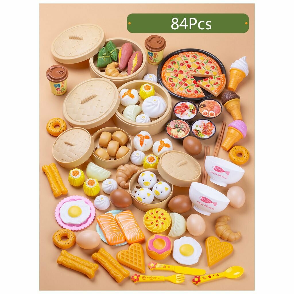 Притворитесь поваром для игры, имитация пароварки, хлеб, кухонная утварь, посуда, игрушки детей ясельного возраста