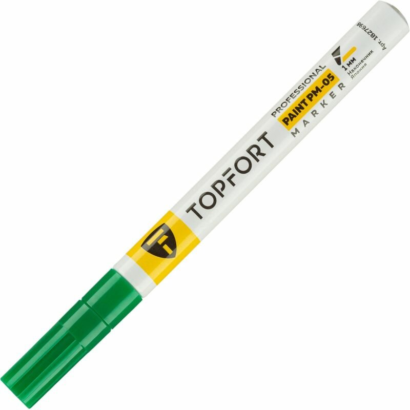 TOPFORT Маркер лаковый Paint 1 мм зеленый