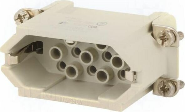 Разъем AMPHENOL C146 10A015 000 2 HDC, контактная вставка: "папа": C146 heavy mate D: 15+PE 1шт