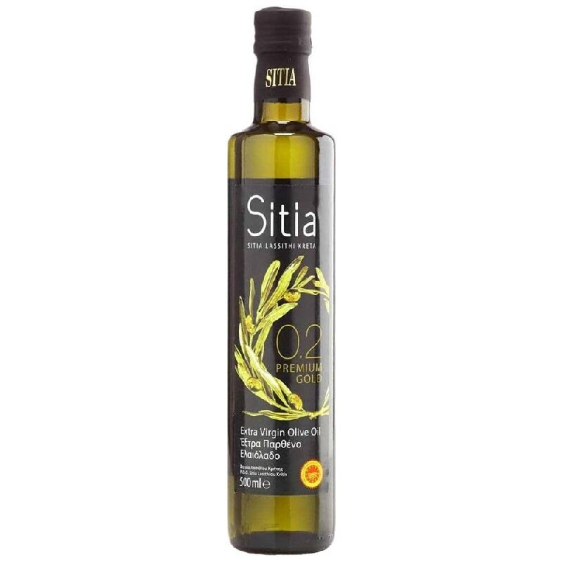 Масло SITIA оливковое E.V. кислотность 0,2% /стекло/ 500мл