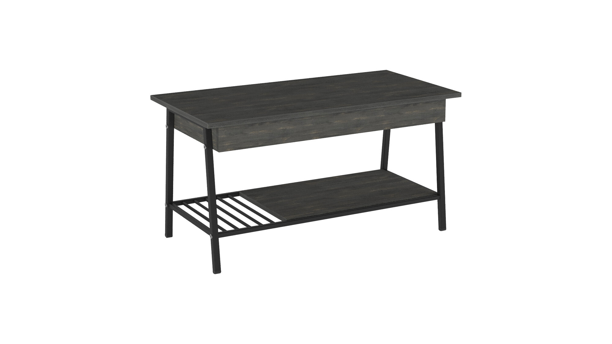 Стол трансформер "Астор" (ЛДСП интра), металлический каркас, черный