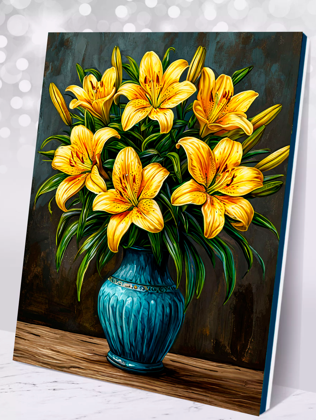 Картина по номерам "Лилии" 40х50 см, хлопковый холст на подрамнике, акрил, АртТойс