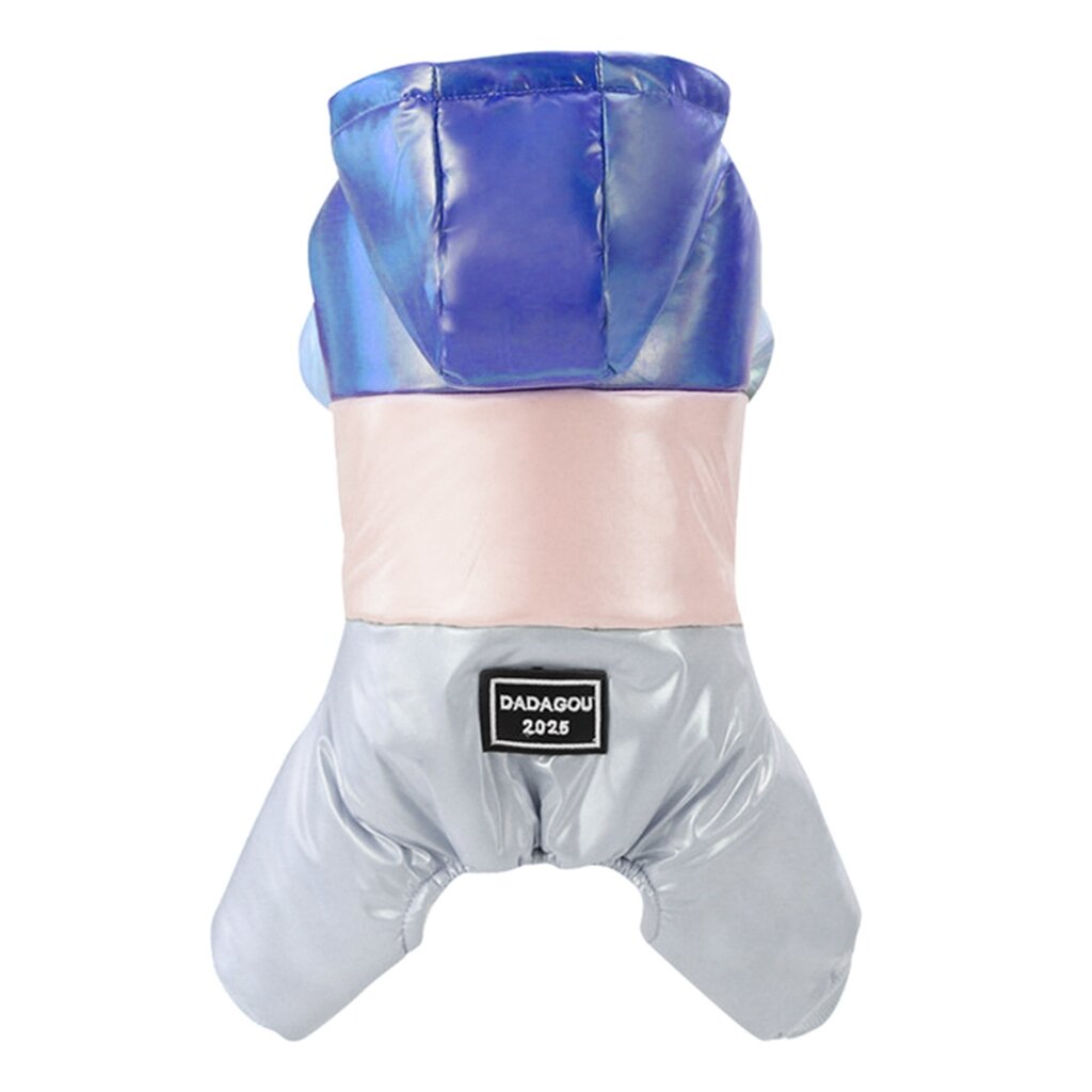 Комбинезон для собак, зимнее пальто, пуховая толстовка с капюшоном, водонепроницаемая одежда капюшоном