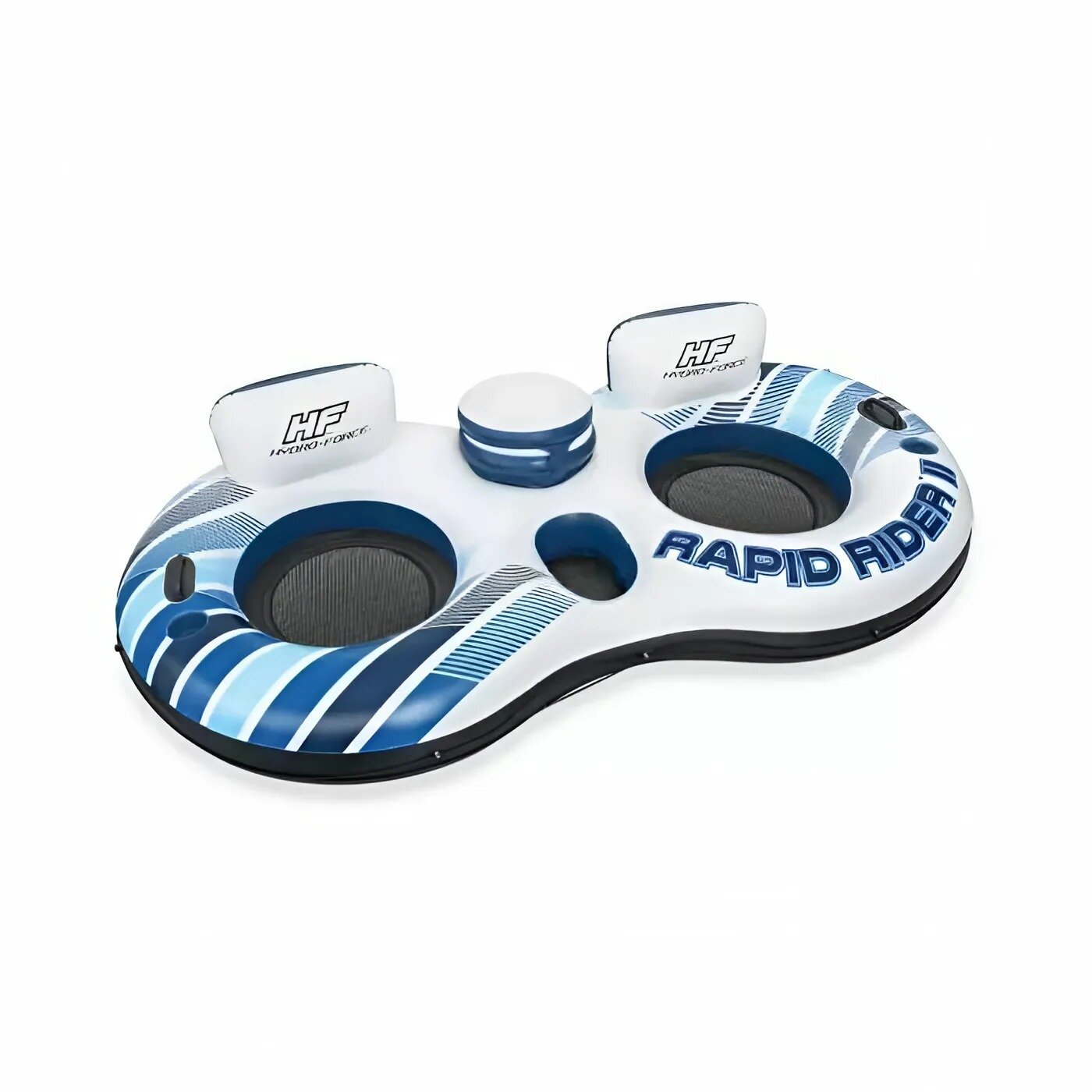 Надувной круг-кресло Bestway 43113, 251х132см "Rapid Rider II" для двоих, с ручками и подстакаником, до 180кг
