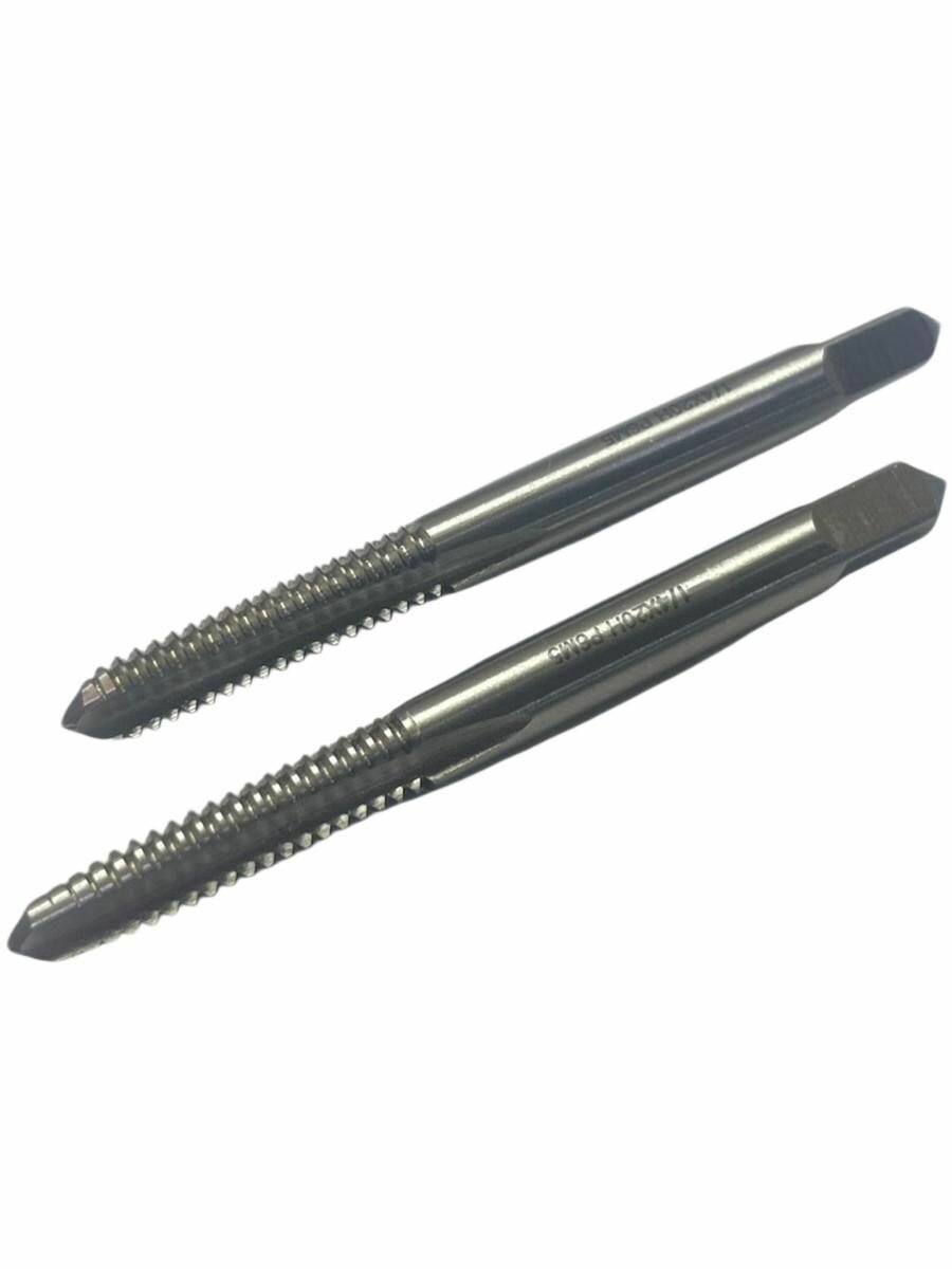 Метчик дюймовый 1/4" BSW 55 9ХС комплект из 2-х шт. (20 ниток/дюйм)