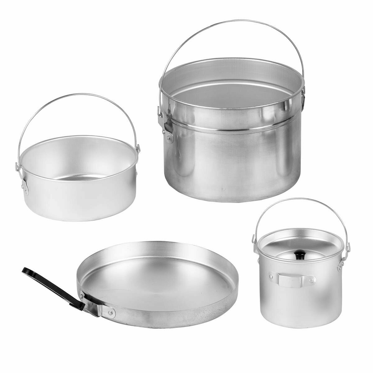 Helios HS-NP 010048-00-AB11 Набор посуды нержавеющей стали для индукционных плит 8 предметов