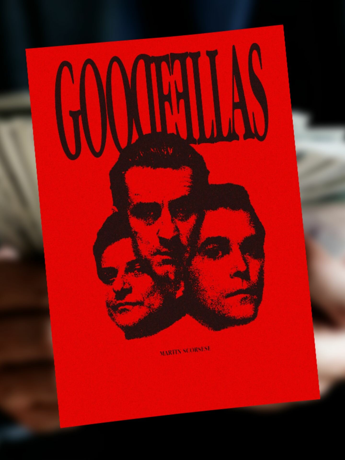 Постер pinterest "Славные парни (красный)", 29.7х42см, А3, глянцевый