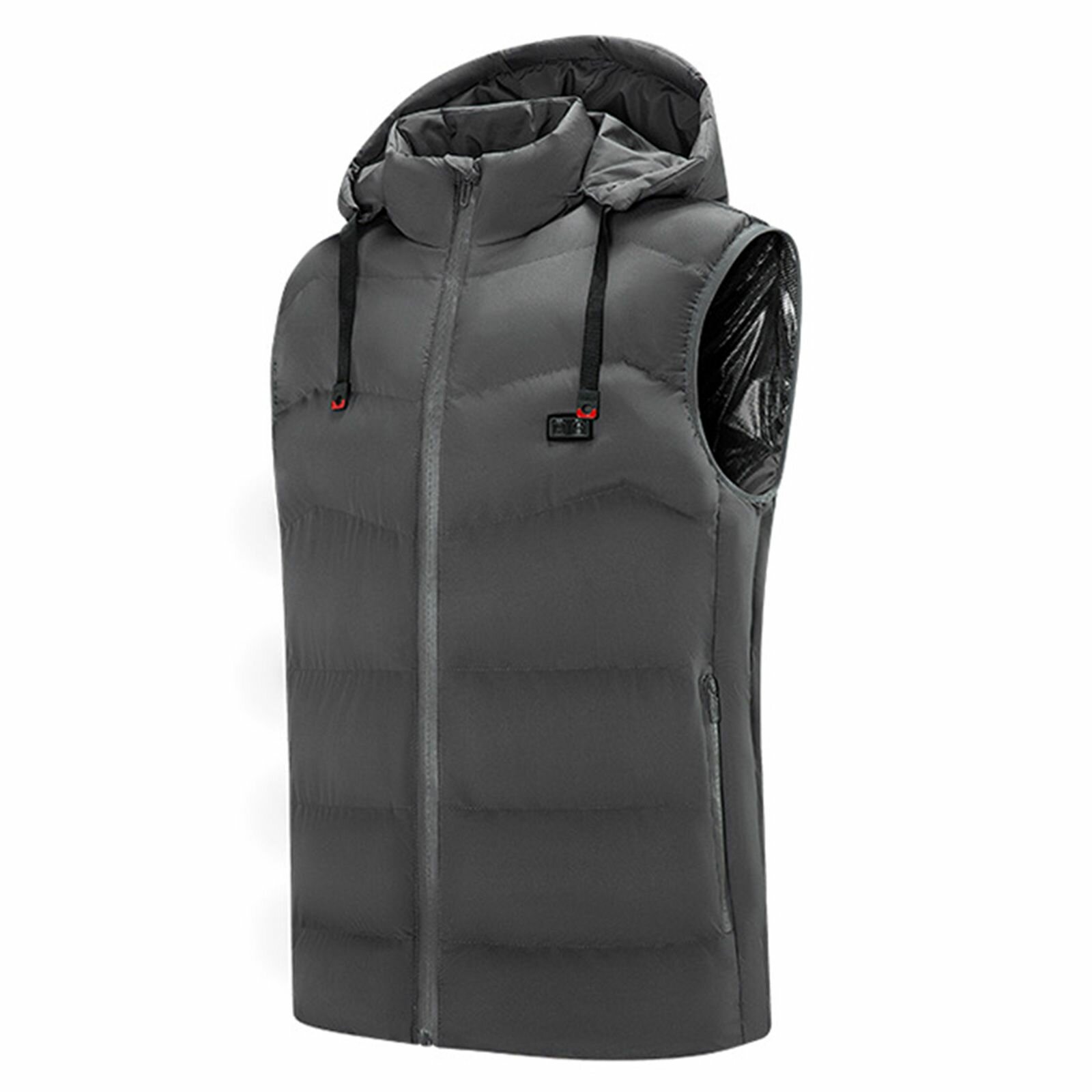 Мужской жилет с подогревом, практичный на 9 зон, с капюшоном, теплый и безопасный для куртки, с 3 уровнями обогрева, для зимней охоты